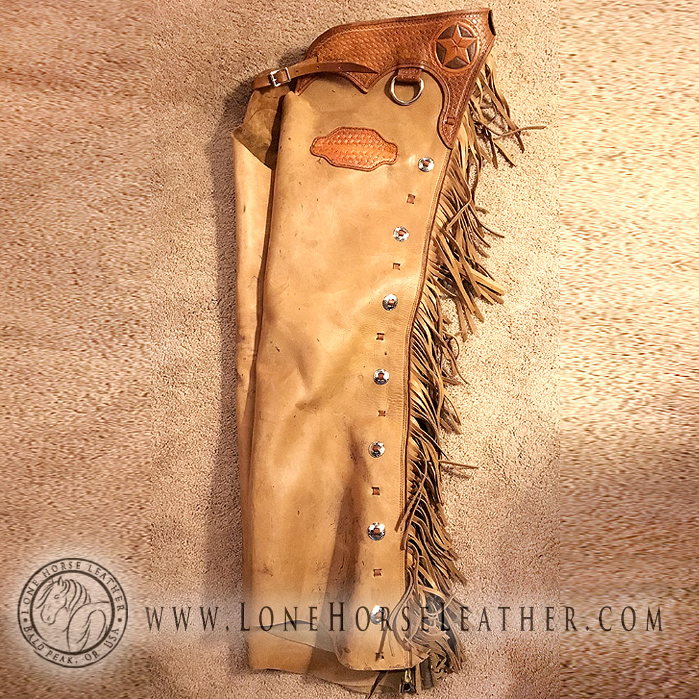 Custom Leather Chaps, Chinks, Armitas, Shotgun, Batwing, Riding ...